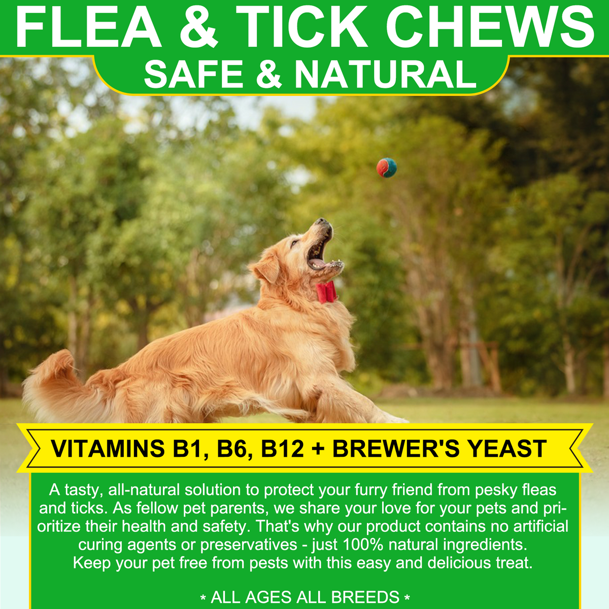 FLEA AND TICK PREVENTION CHEWS – furfect treat